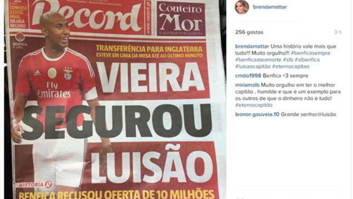 Brenda Mattar: «Uma história vale mais que tudo!!!» - Benfica - Jornal ...