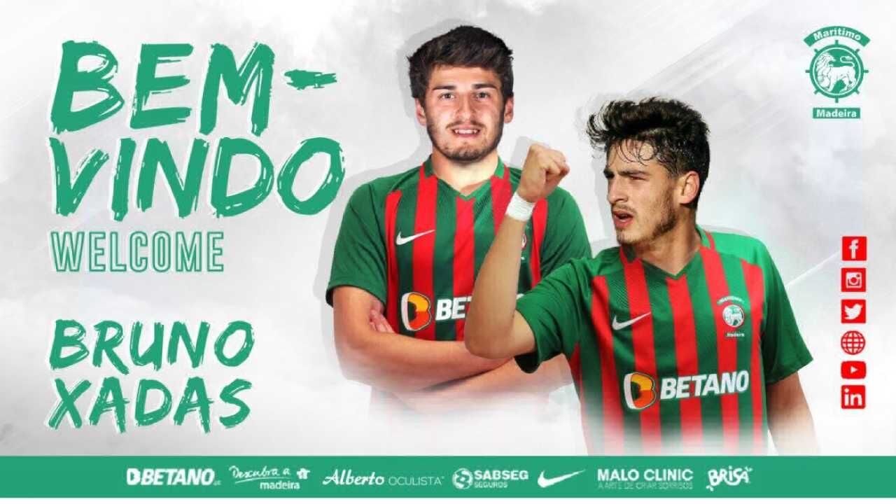 Xadas confirmado no Marítimo com o número 7 - Marítimo - Jornal Record