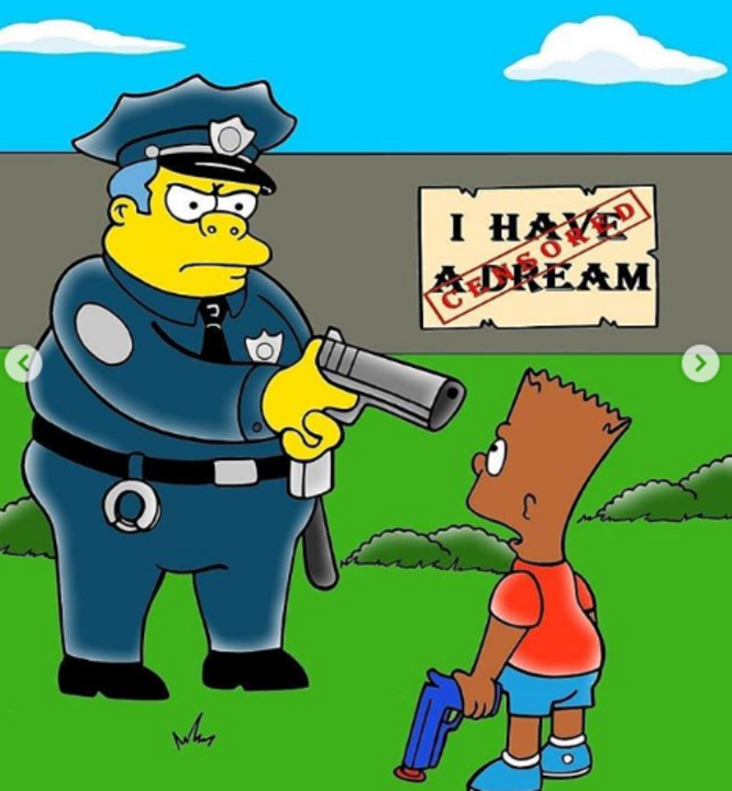 "Os Simpsons" mudaram de cor para que ninguém esqueça o crime que matou ...