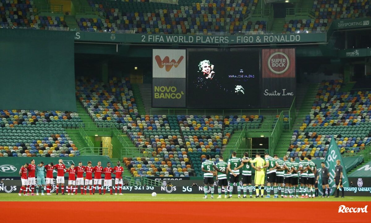Minuto de silêncio em memória de Maria José Valério antes do Sporting ...