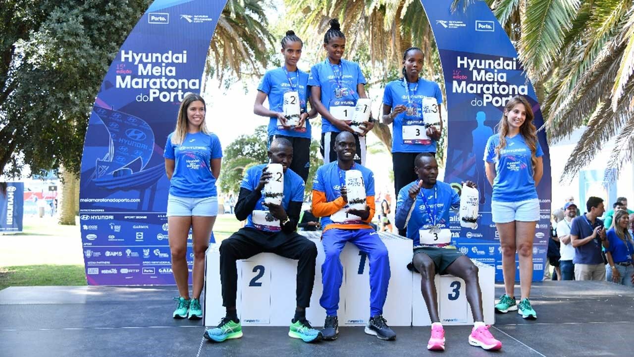 Emmanuel Bor e Senayet Getachew Chekol vencem Hyundai Meia-Maratona do ...