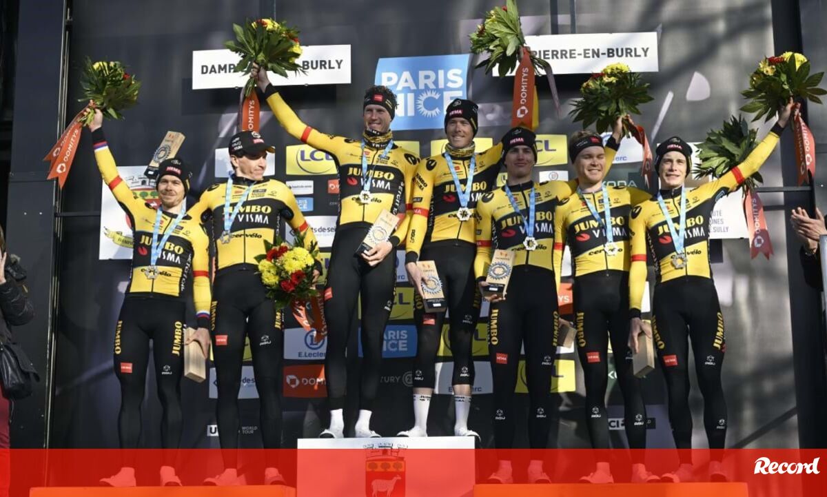'Crono' por equipas do Paris-Nice ganho pela Jumbo-Visma com Cort na ...