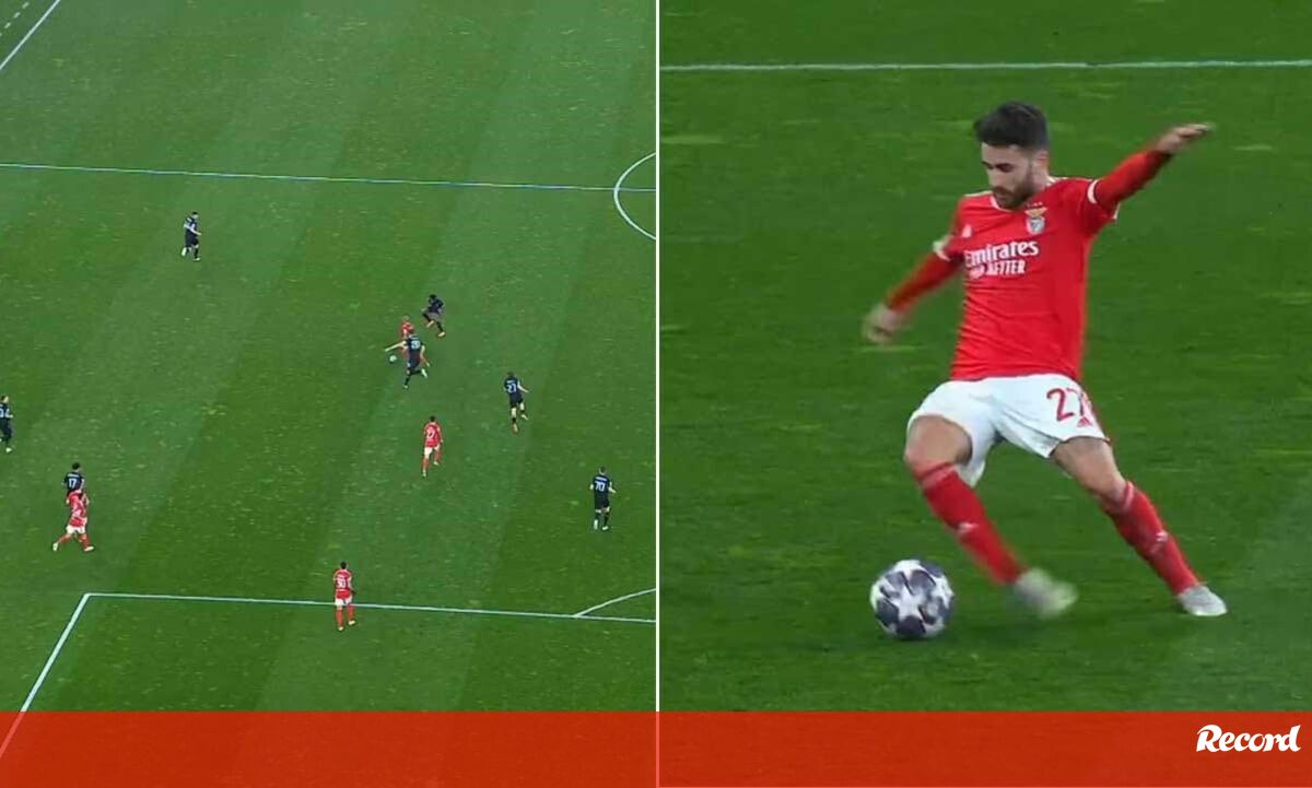 O contra-ataque perfeito do Benfica que terminou em golo: Rafa sprintou ...