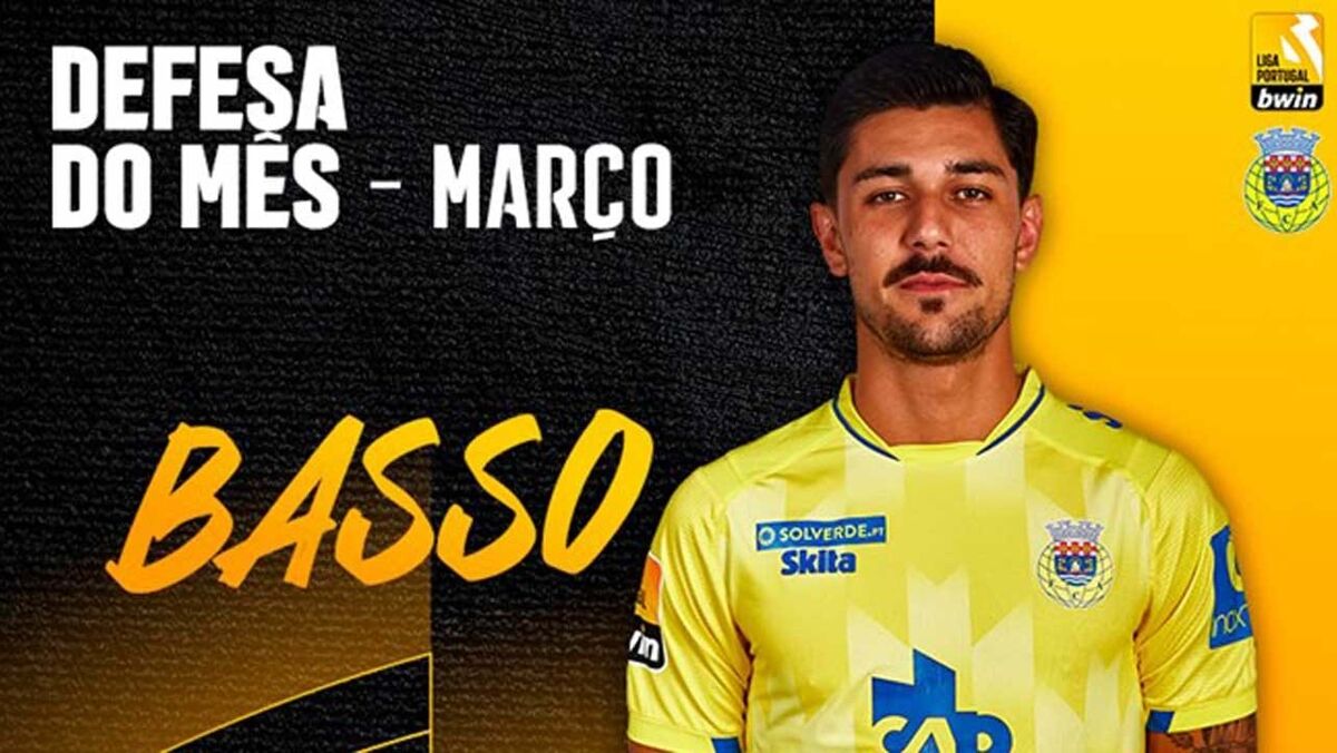Basso eleito melhor defesa do mês de março da Liga - Arouca - Jornal Record