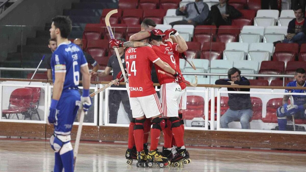 Benfica-HC Braga, 5-1: reação com estilo - Hóquei em Patins - Jornal Record
