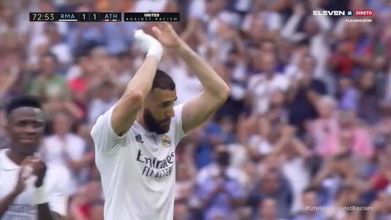 Arrepiante Adeptos Do Real Madrid Brindam Benzema Com Vénias E
