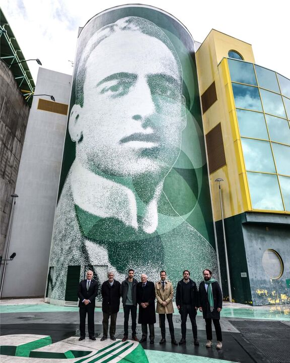 As imagens da inauguração do mural José Alvalade - Sporting - Jornal Record