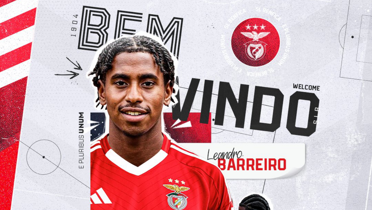 Oficial: Leandro Barreiro assina pelo Benfica até 2029 - Benfica - Jornal Record