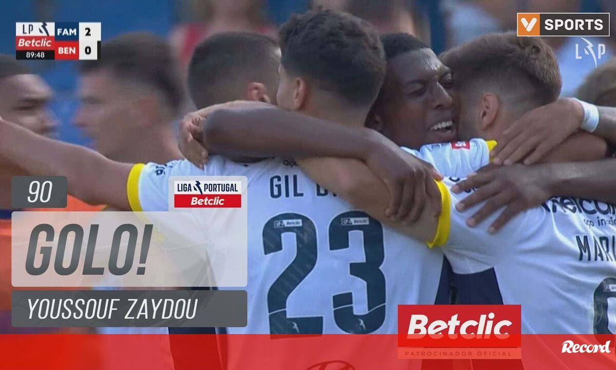 O golo de Zaydou Youssouf que sentenciou o Famalicão-Benfica - Vídeos ...