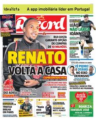 Record: Tudo sobre desporto. Futebol, mercado, modalidades, resultados ...