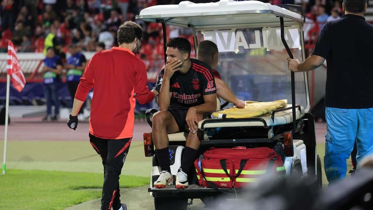 Bah saiu em lágrimas com joelho esquerdo a sangrar - Benfica - Jornal ...