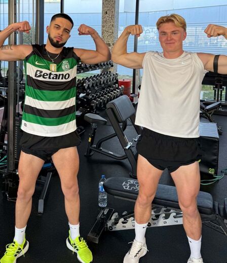 Conrad Harder mantém a forma física na folga: o trabalho no ginásio ...