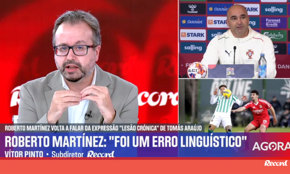 «As justificações sobre Tomás Araújo só fazem Roberto Martínez cair no ...