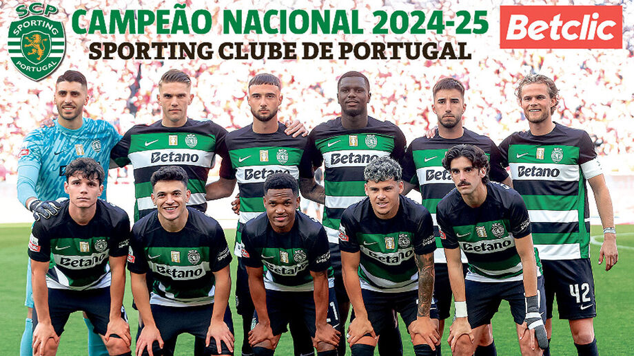 Póster gigante do Sporting campeão grátis hoje com o Record: não perca ...