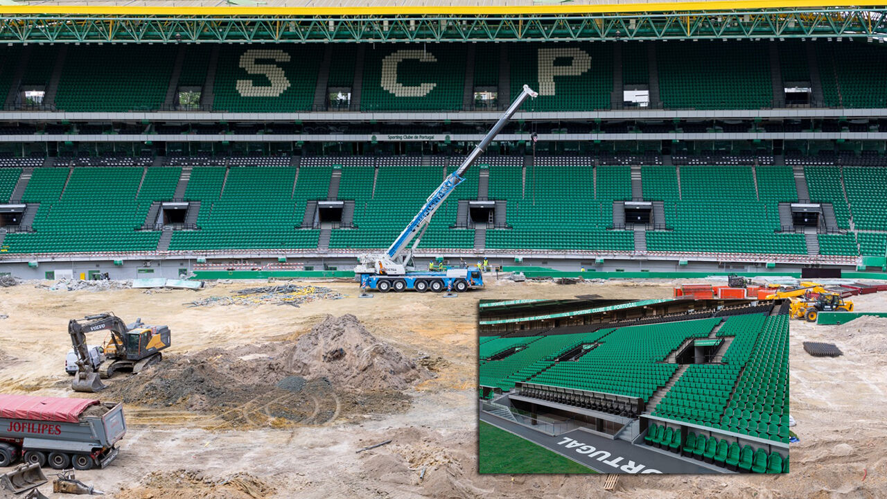 Mais um passo no fecho do fosso em Alvalade: parede já está ...