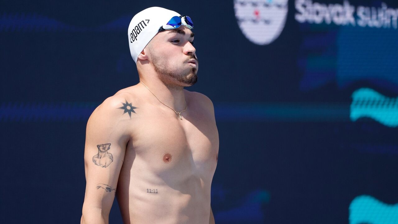 Diogo Ribeiro nas finais dos 50 mariposa e 100 livres do Europeu sub-23 ...