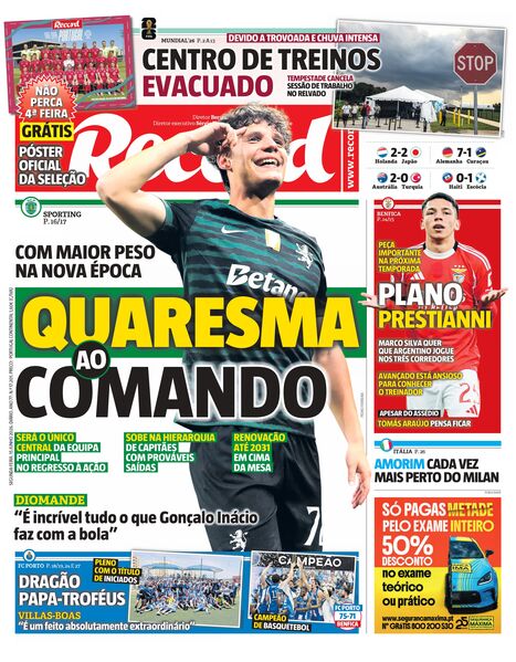 Capas - Jornal Record